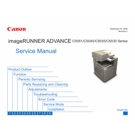 Canon imageRUNNER-iR C5030 5035 5045 5051 Service Manual