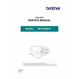 Brother Inkjet-MFC 5890CN Service Manual and Parts