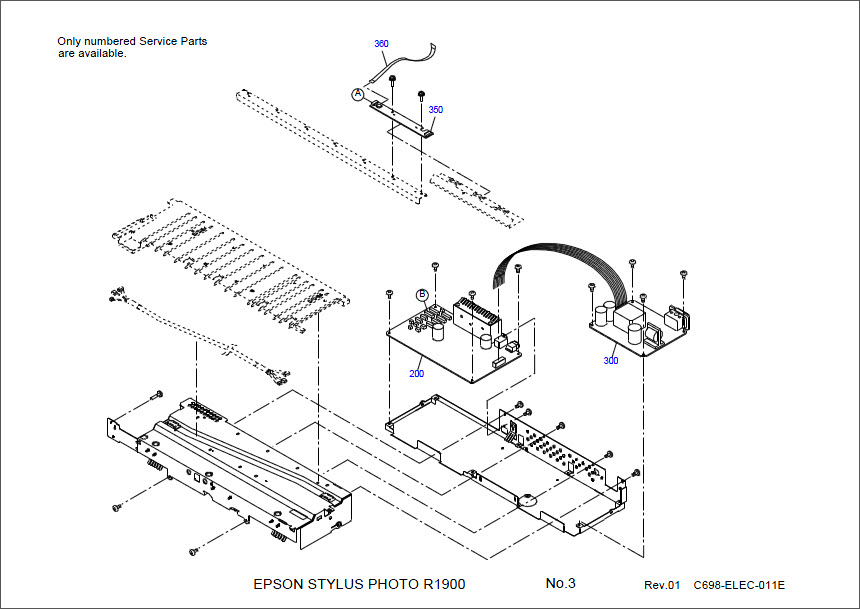 EPSON Stylus Photo R1900 Parts Manual