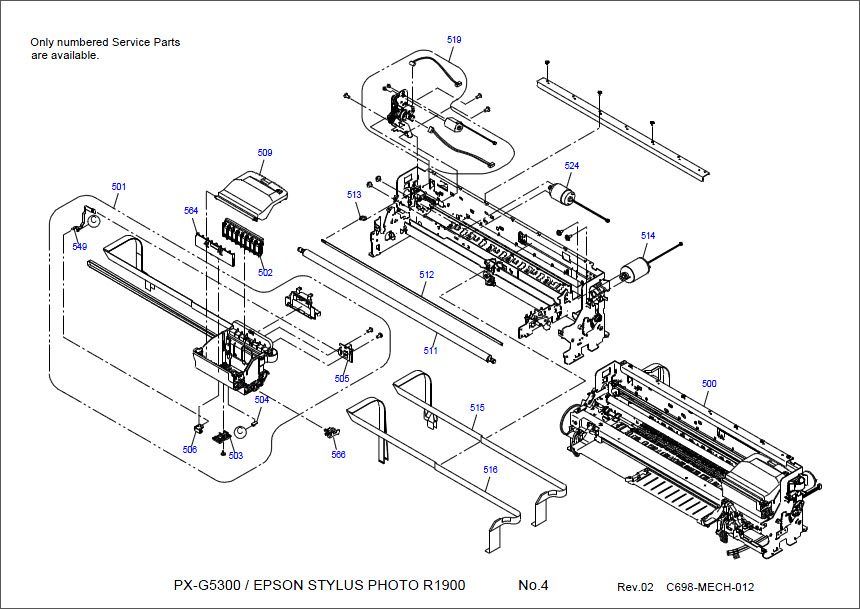 EPSON Stylus Photo R1900 Parts Manual