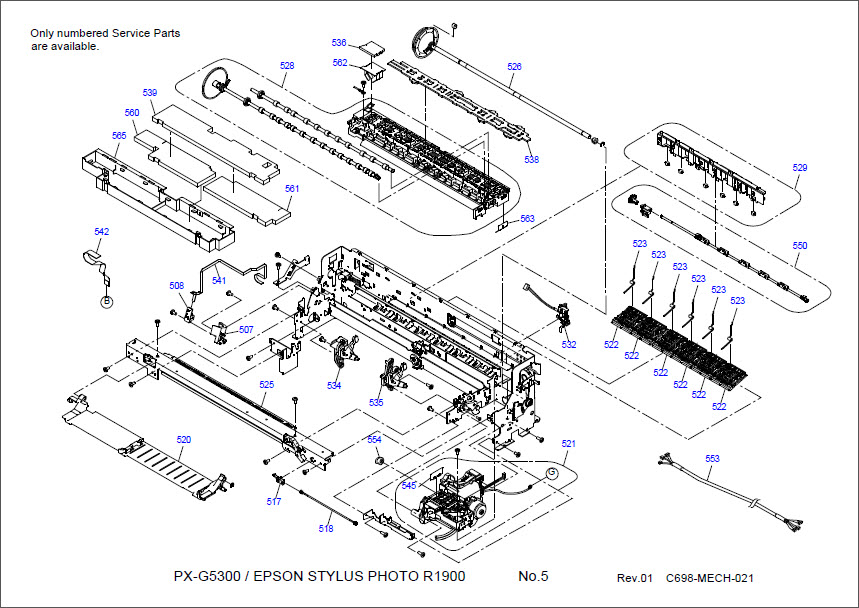 EPSON Stylus Photo R1900 Parts Manual
